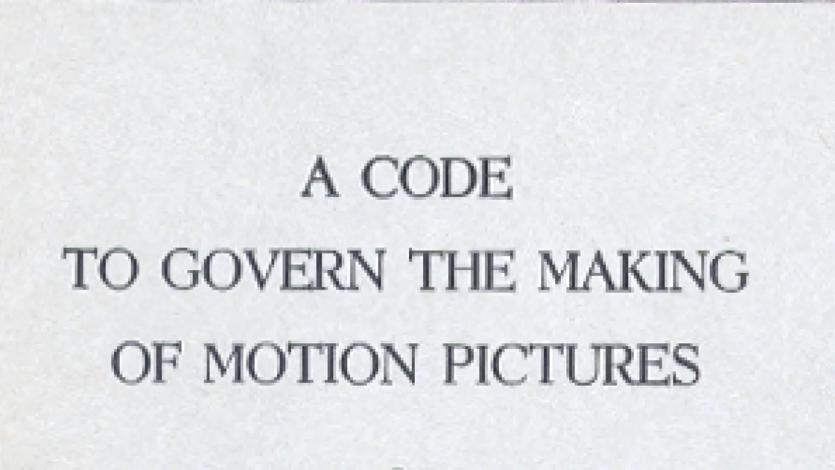 The Hays Code | Natural History Museums of Los Angeles County